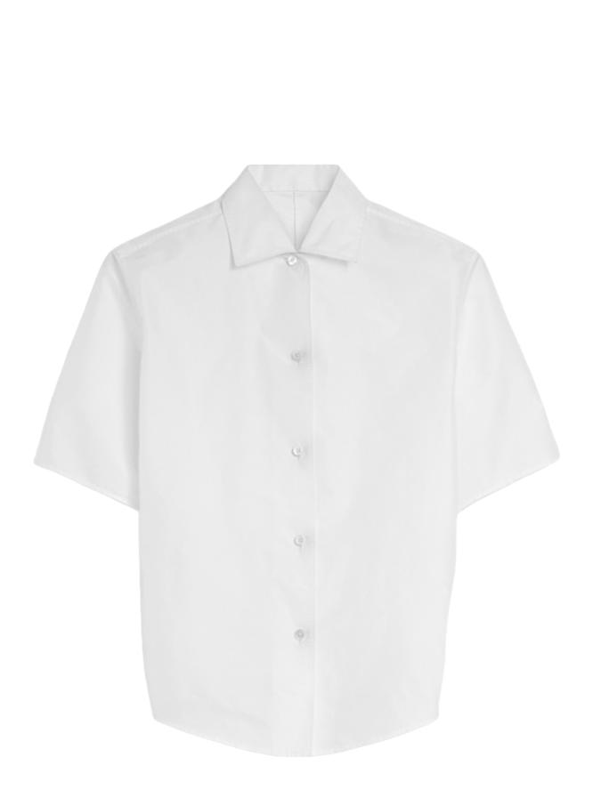 JIL SANDER Jil Sander Technical Faille Cropped Shirt